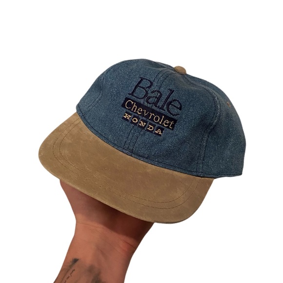 Vintage | Accessories | Vintage 9s Light Denim Strap Back | Poshmark